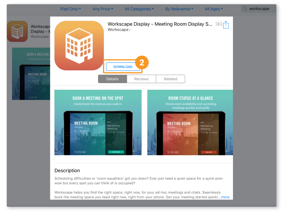 Device Setup - Workscape - Meeting Room Booking System