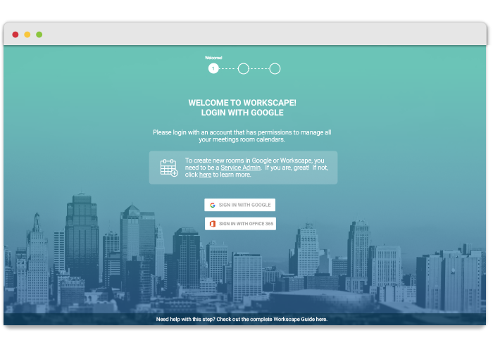 Getting Started - Workscape - Meeting Room Booking System